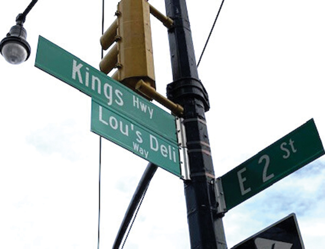 LOU’S DELI WAY ON KINGS HIGHWAY NAMED TO HONOR RUTH & LOU JEROME A”H ...
